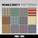Minecraft Digital Paper Minecraft Seamless Bundle Gaming Clipart ...