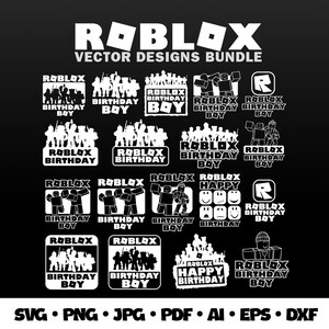 Roblox SVG Bundle Roblox Birhday Gift Roblox Clipart Gamer Gift for ...