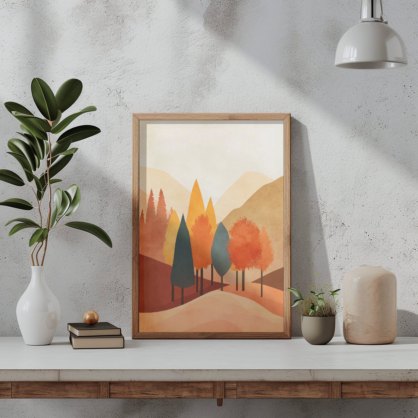 PSD Wood Frame Mockup Psd Digital Frame A4 Mockup for Artwork Moody ...