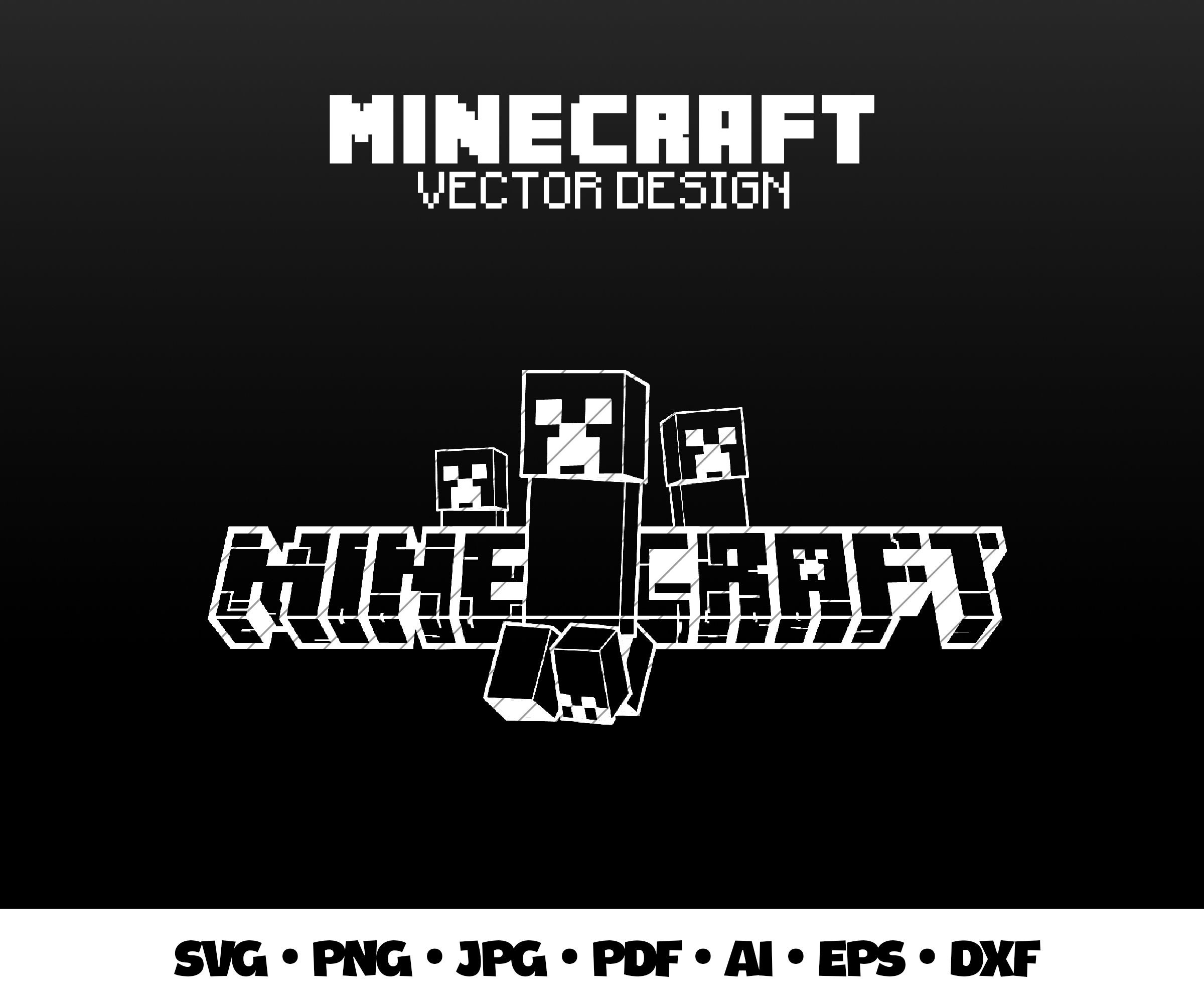 Minecraft Video Game Svg Bundle Gaming Clipart Digital Minecraft ...