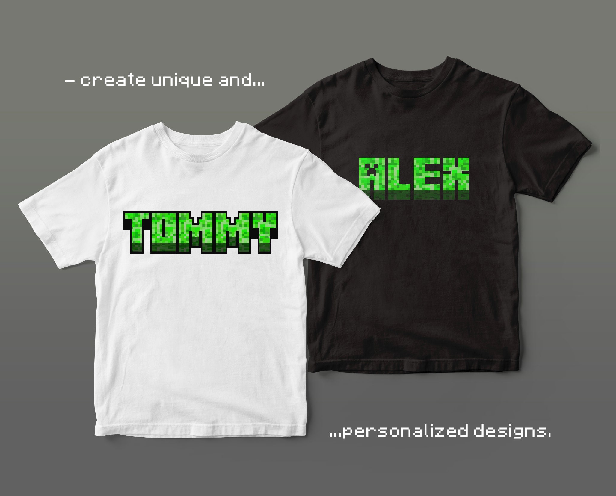 Minecraft Font Svg Bundle Creeper Minecraft Alphabet Printable Minecraft Gamer T Personalized