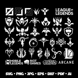 League of Legends Vector Icon Pack Lol Svg League Champions Riot Games ...