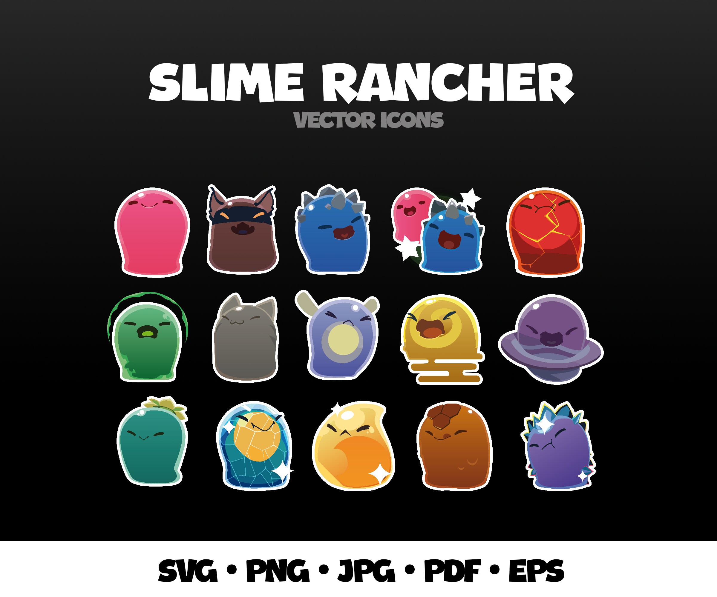 Slime Rancher Svg Stickers Slime Rancher Gamer Gift Idea Slime Rancher ...
