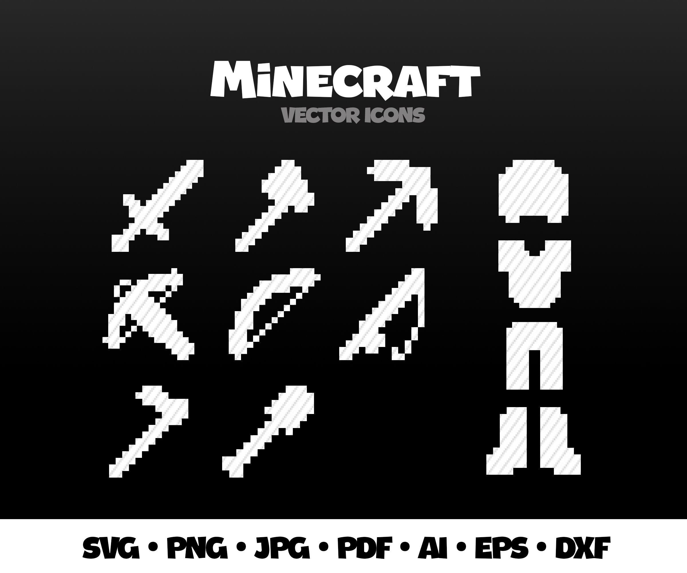 Minecraft Video Game Svg Bundle Gaming Clipart Digital Minecraft ...