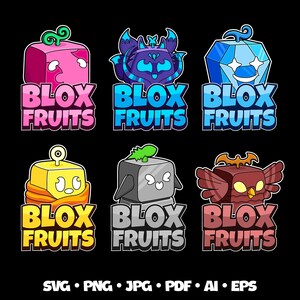 64 Blox Fruits SVG Bundle Roblox Gaming Clipart Pirate Ninja Roblox SVG ...