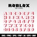 Roblox SVG Bundle Roblox Alphabet PNG Roblox TTF Gamer Gift for Roblox ...