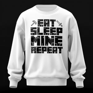 Minecraft Svg Bundle Eat Sleep Minecraft Repeat Gaming Cricut Minecraft ...