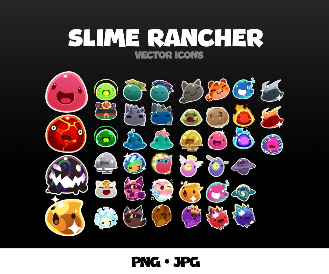 Slime Rancher Bundle Cute Icons Slime Rancher Gamer Gift Slime Rancher ...