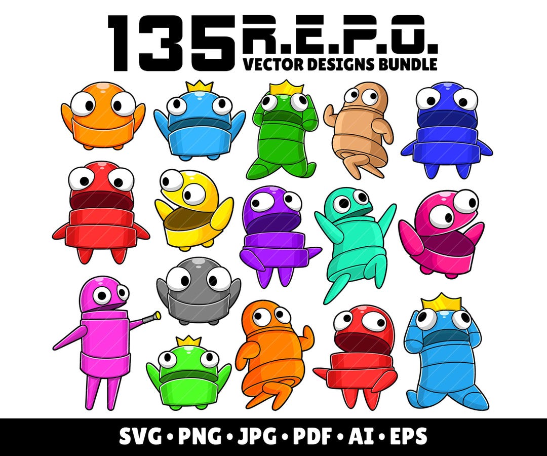 Repo Game Svg Bundle Gaming Clipart PNG Repo Characters Horror Game R.E ...