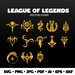 League of Legends Vector Icon Pack Lol Svg League Champions Riot Games ...