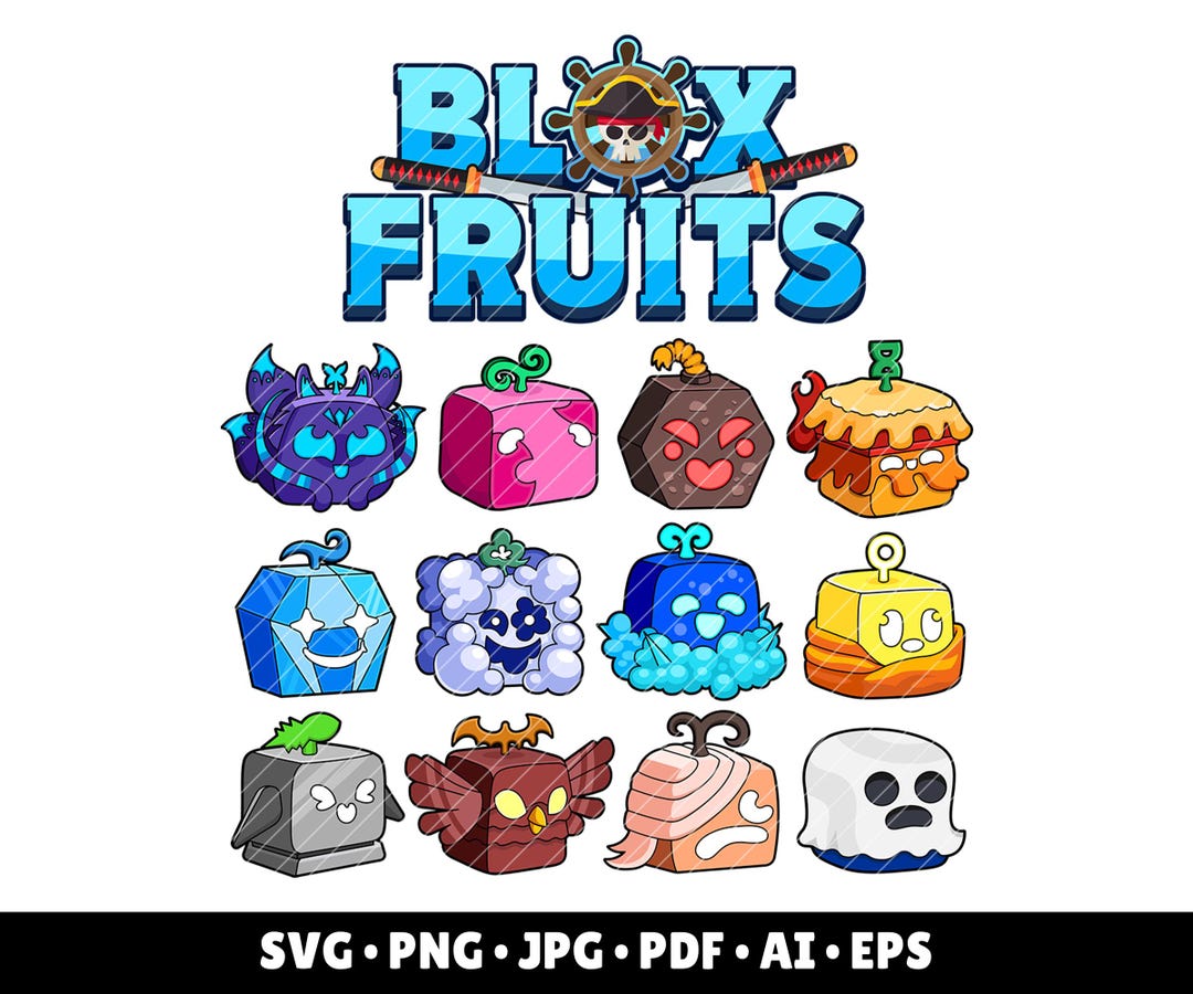 Blox Fruits SVG Bundle Roblox Gaming Clipart Pirate Ninja Roblox SVG ...