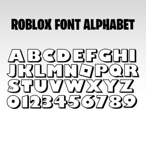 120 Roblox SVG Bundle Roblox Font Alphabet Roblox Birthday Gift for ...