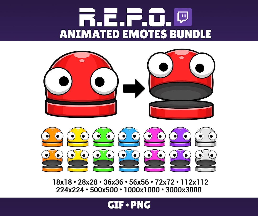 Animated REPO Emotes Pack for Twitch Discord REPO Animated Emote ...
