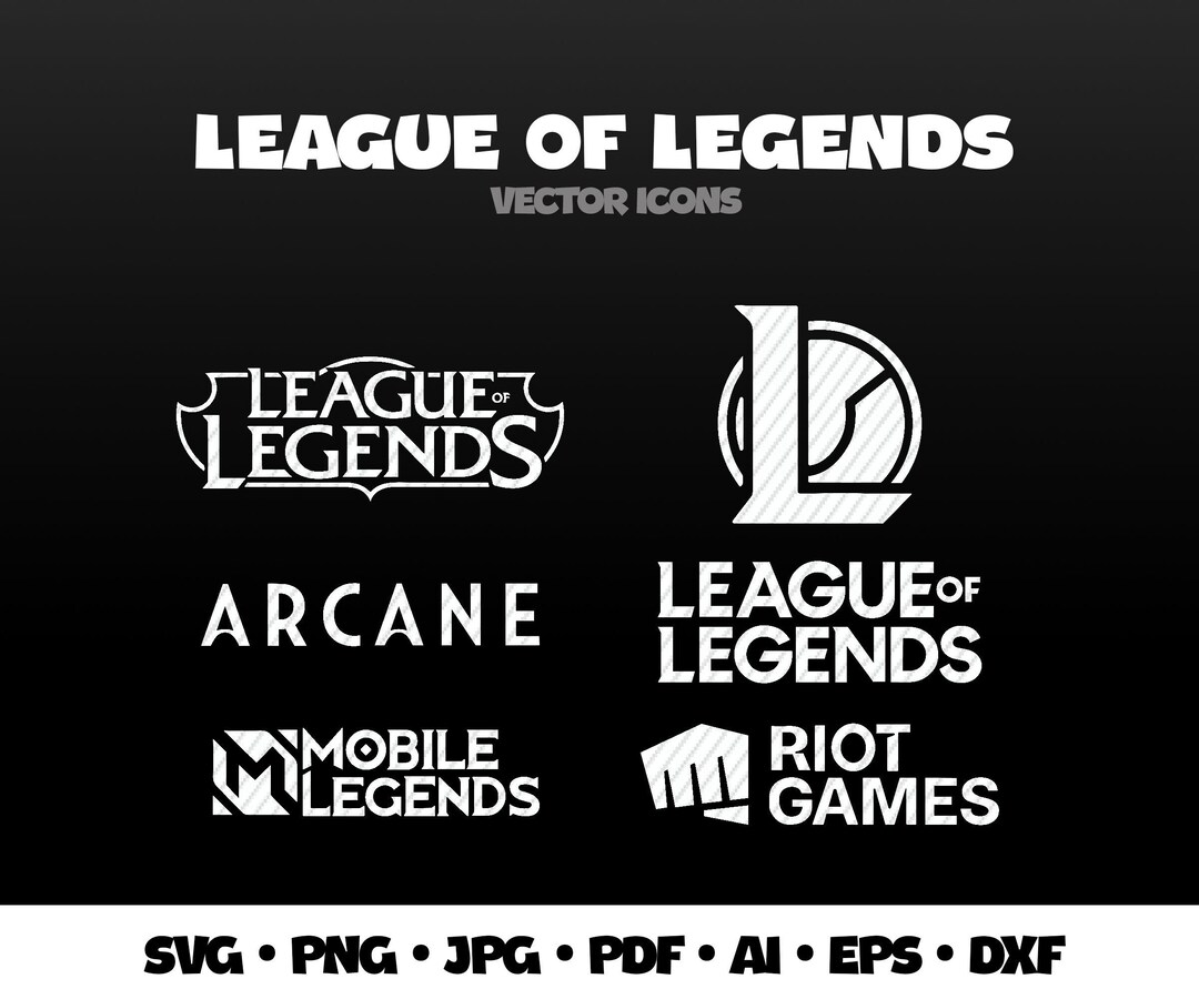 League of Legends Vector Icon Pack Lol Svg League Champions Riot Games ...