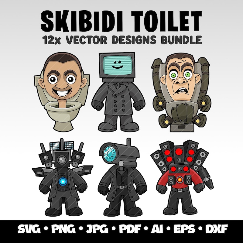 Skibidi Toilet Birthday Cake - Etsy