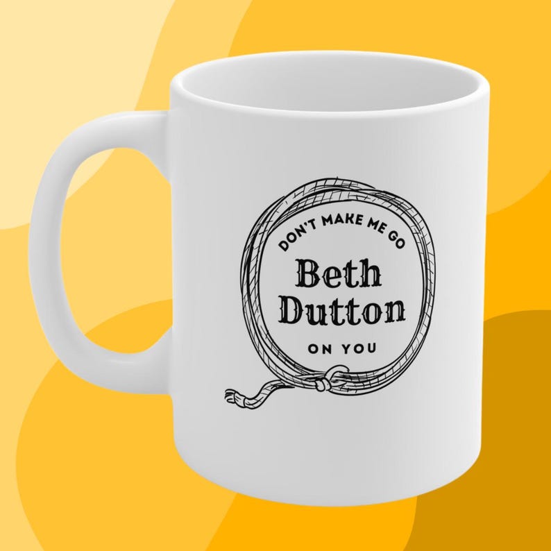 Coffee Mug Yellowstone Christmas Present Stocking Filler Beth Dutton ...