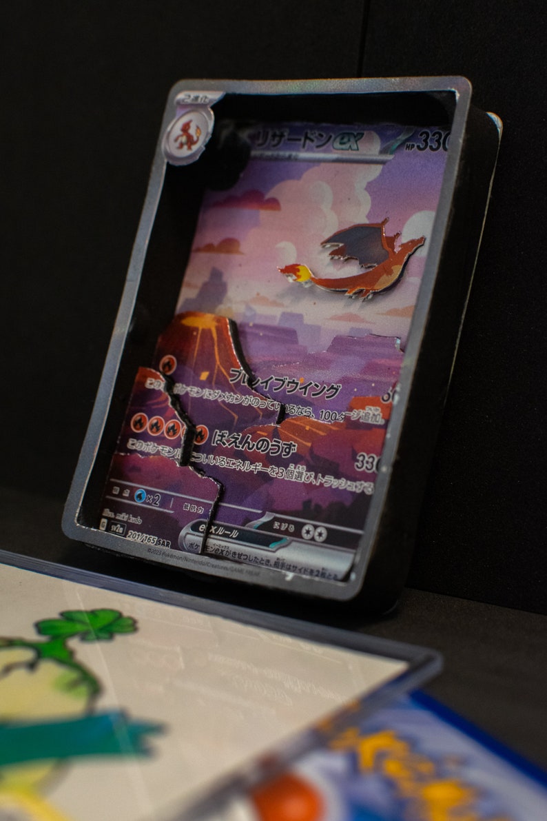 Charizard Ex Alt Art Evolutions 3D Pokémon Cards 151 201/165 - Etsy