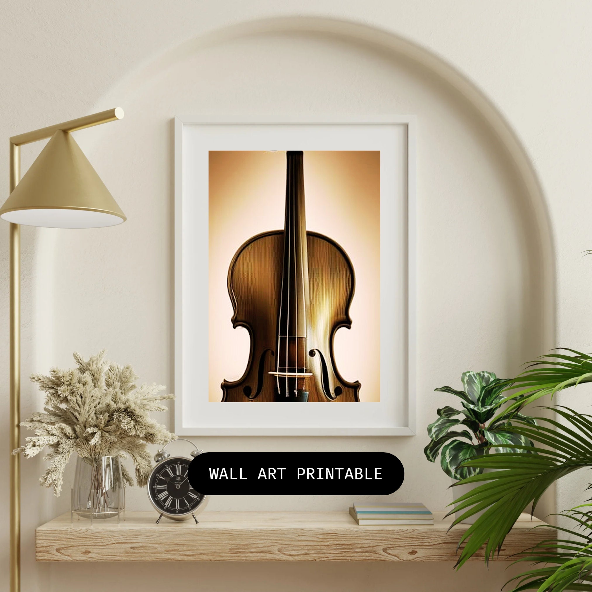 Violin Digital Art Printable | Gift for Violinist | Frameable Digital ...
