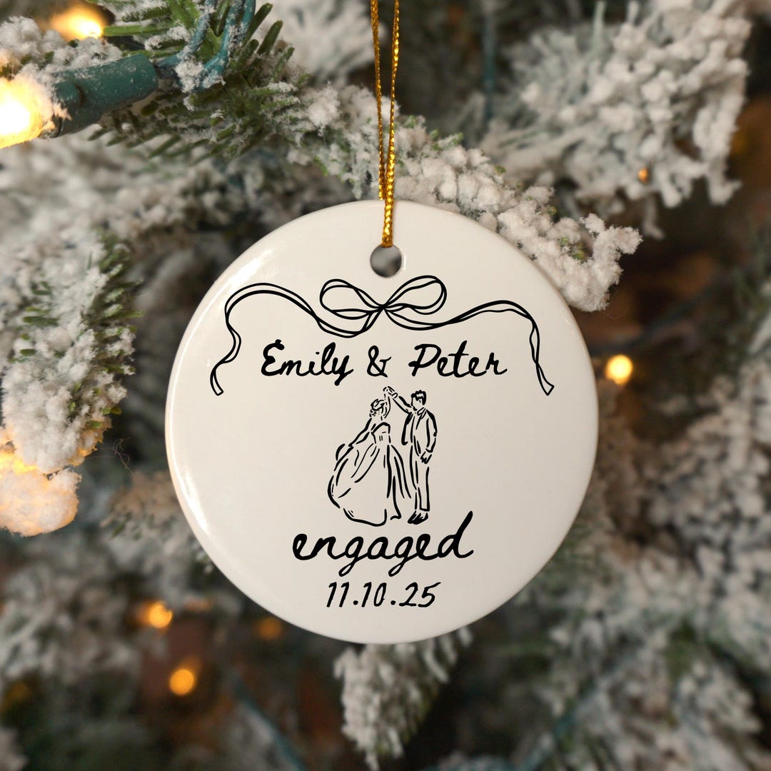 Engaged Keepsake, Custom Couple Names, Wedding Engaged, Engaged Gift ...