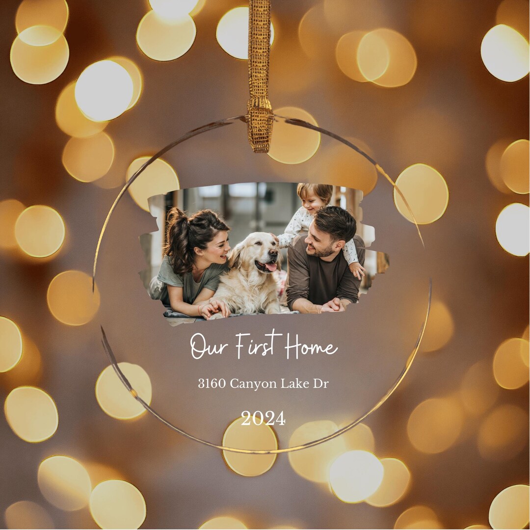 Custom First House Ornament Photo Ornament New Home Owner Gift New ...
