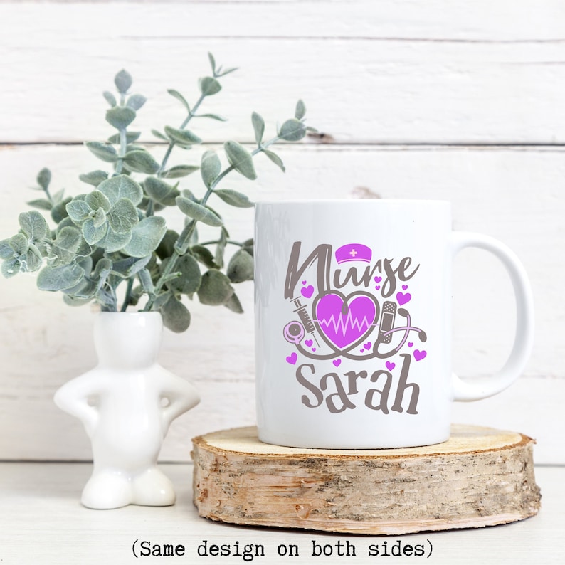 Personalized Nurse Coffee Mug Custom Nurse Mug RN Nurse Cup Nurse ...