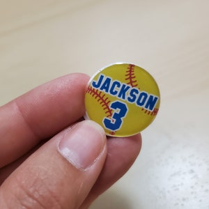 Personalized Softball Bat Sticker: Custom Name & Number 3D Decal - Etsy