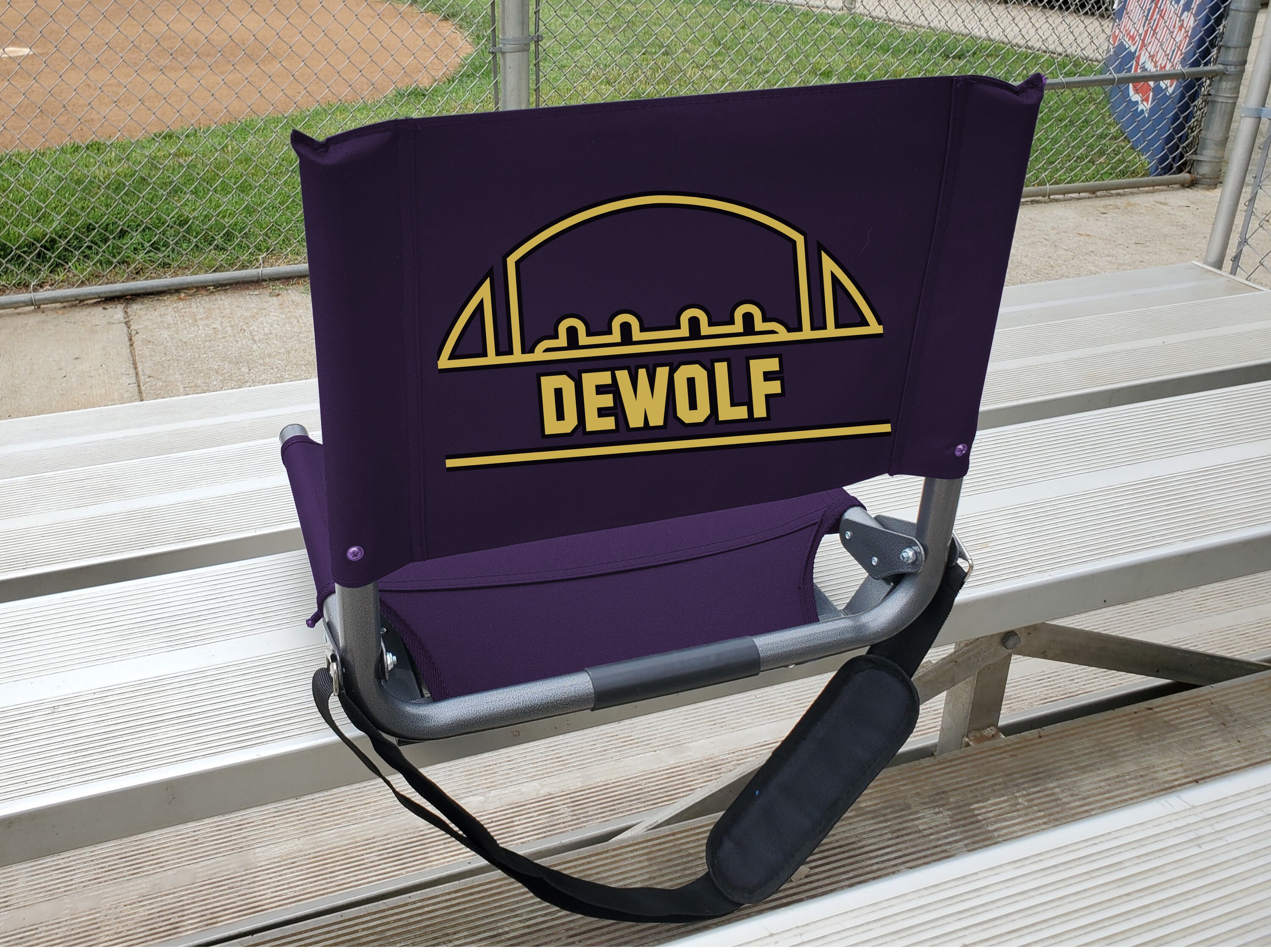 Custom Bleacher Seat With Name Personalization for Football Fans ...