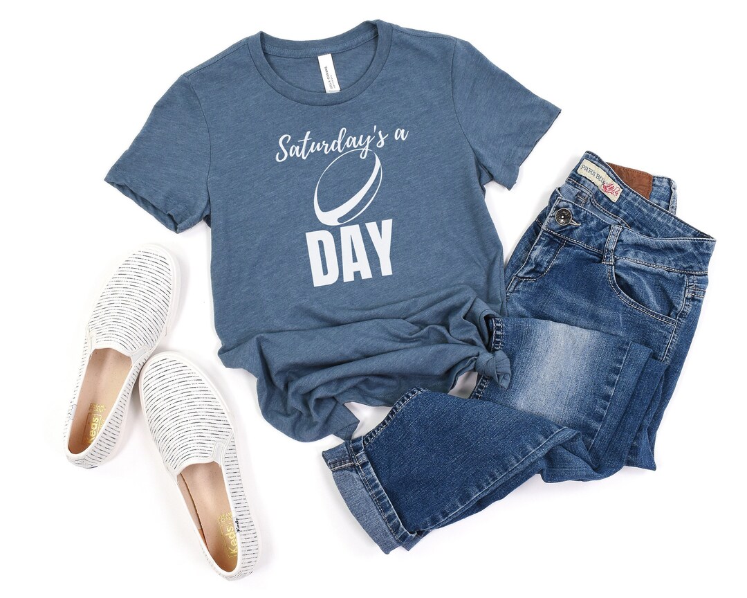 Saturday's a Rugby Day, Game Day, Gift for Mom, Rugby Shirt, Women's ...