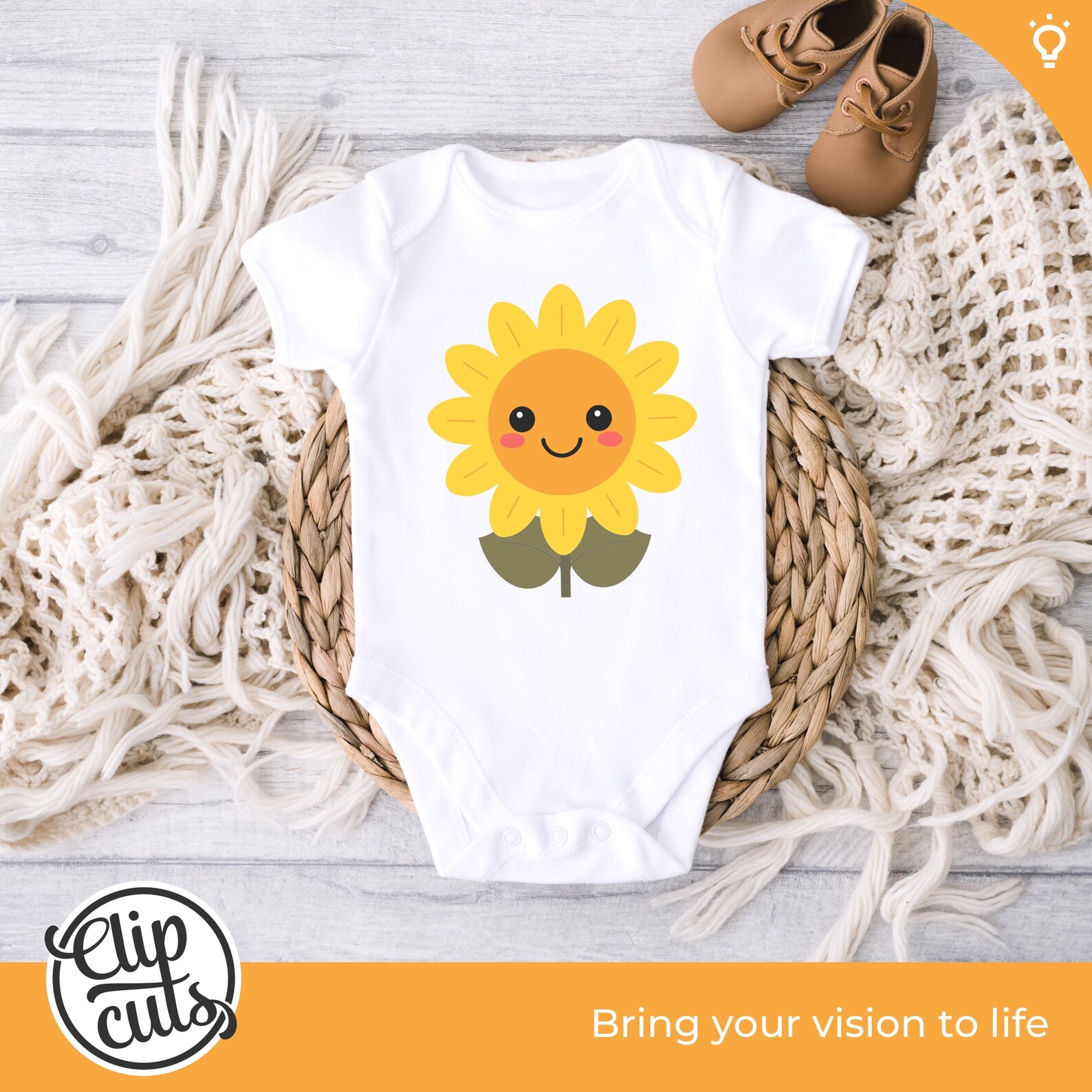 Cute Sunflower SVG File for Cricut SVG Layered Summer SVG Sunflower for ...