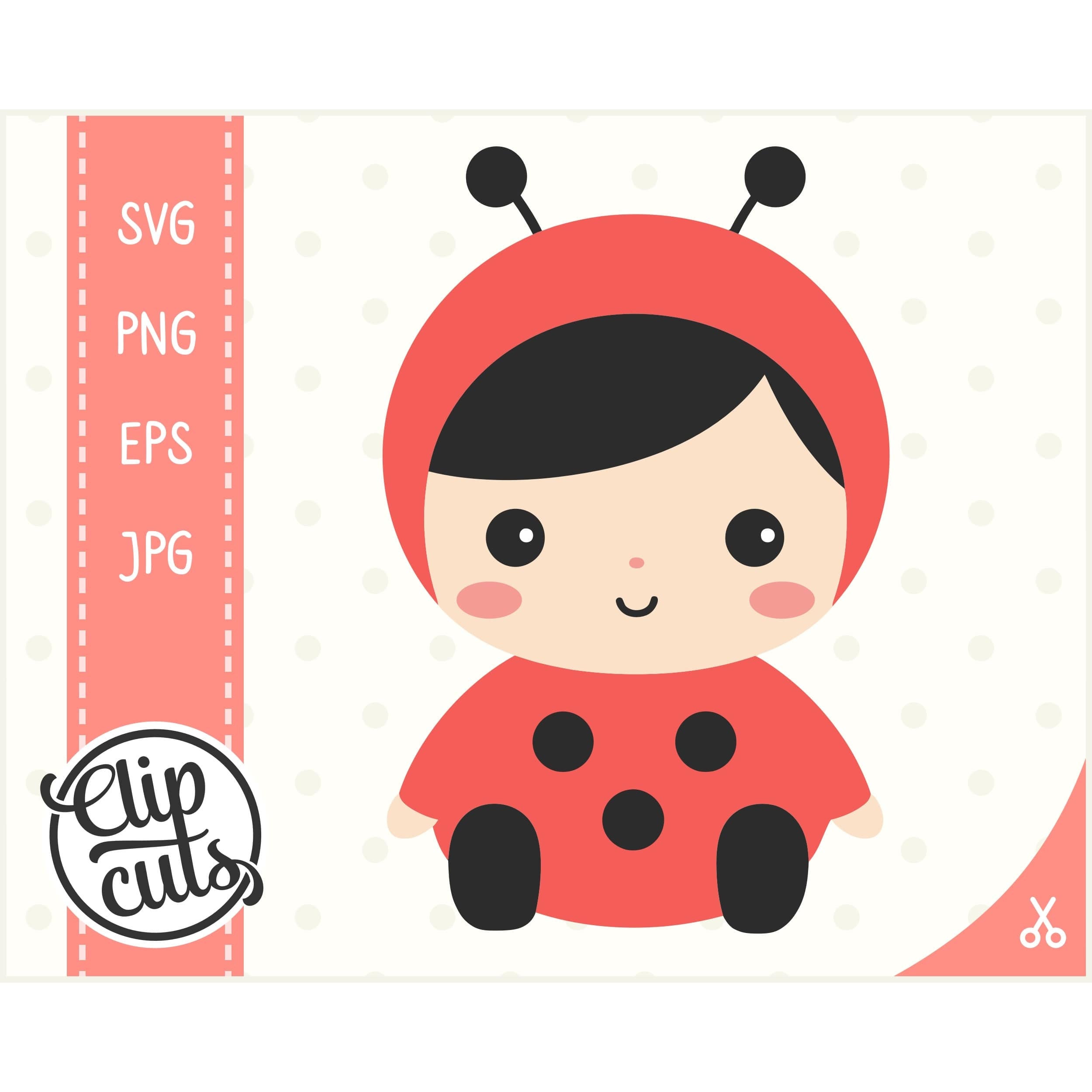 Cartoon Baby Ladybug