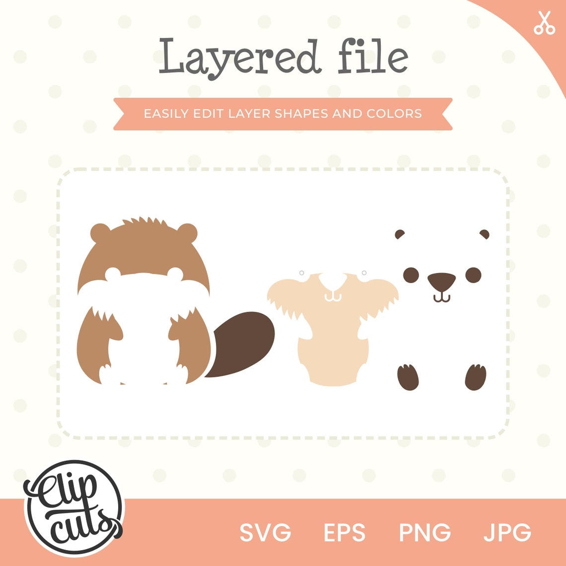Beaver SVG, Cute Beaver Clipart PNG, Sublimation Designs, Beaver Cut ...