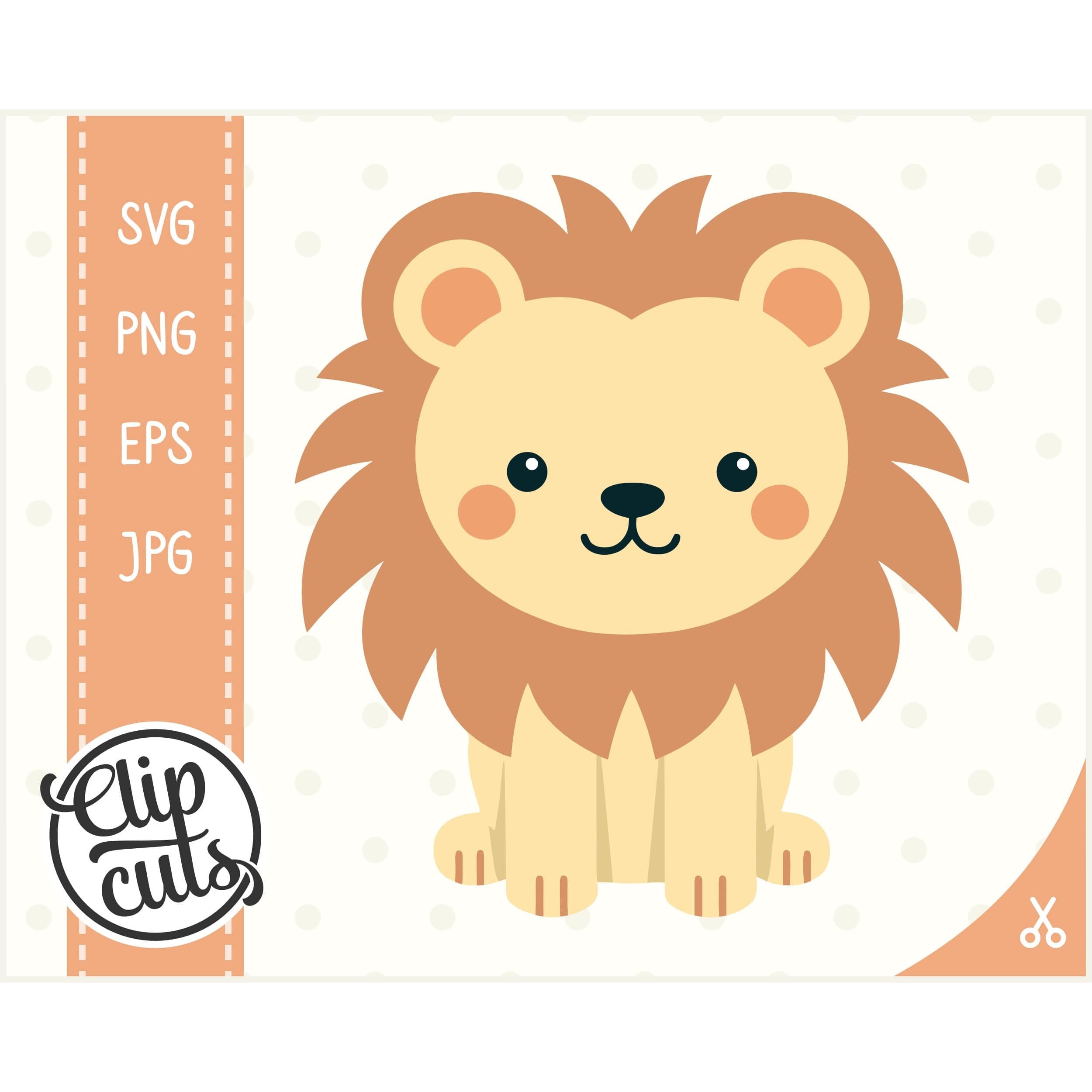 Cute Lion SVG, Lion Clipart PNG, Sublimation Designs, Lion Cut File ...