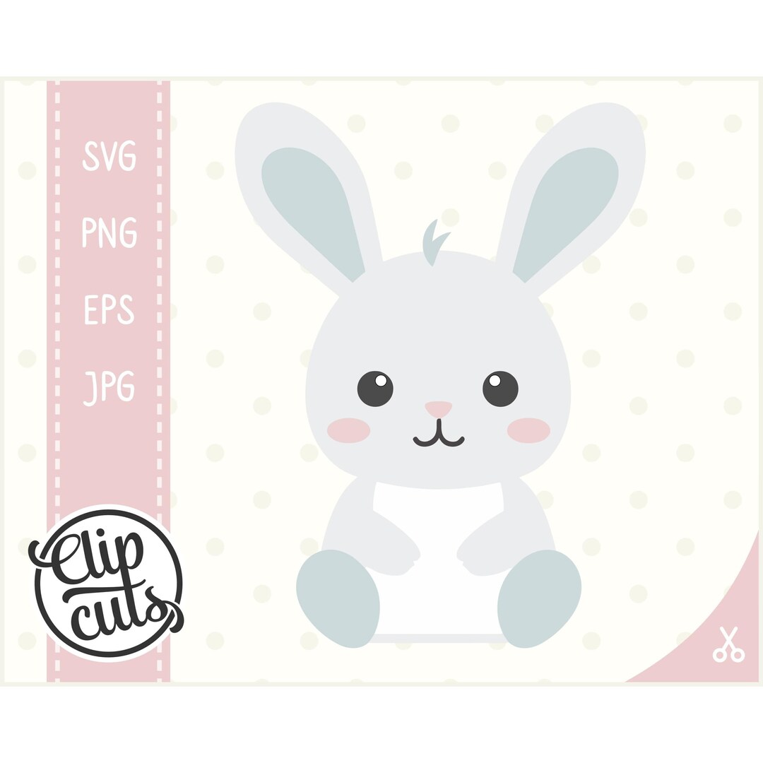 Bunny SVG, Cute Rabbit Clipart, Bunny PNG, Sublimation Designs, Bunny ...