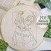 Nana Embroidery Pattern, Anime Embroidery Design, Hand Embroidery for ...