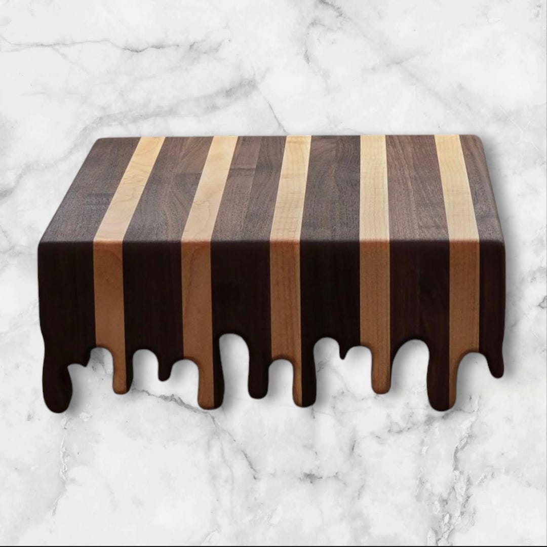 Melting Walnut and Maple Cutting Board - Etsy