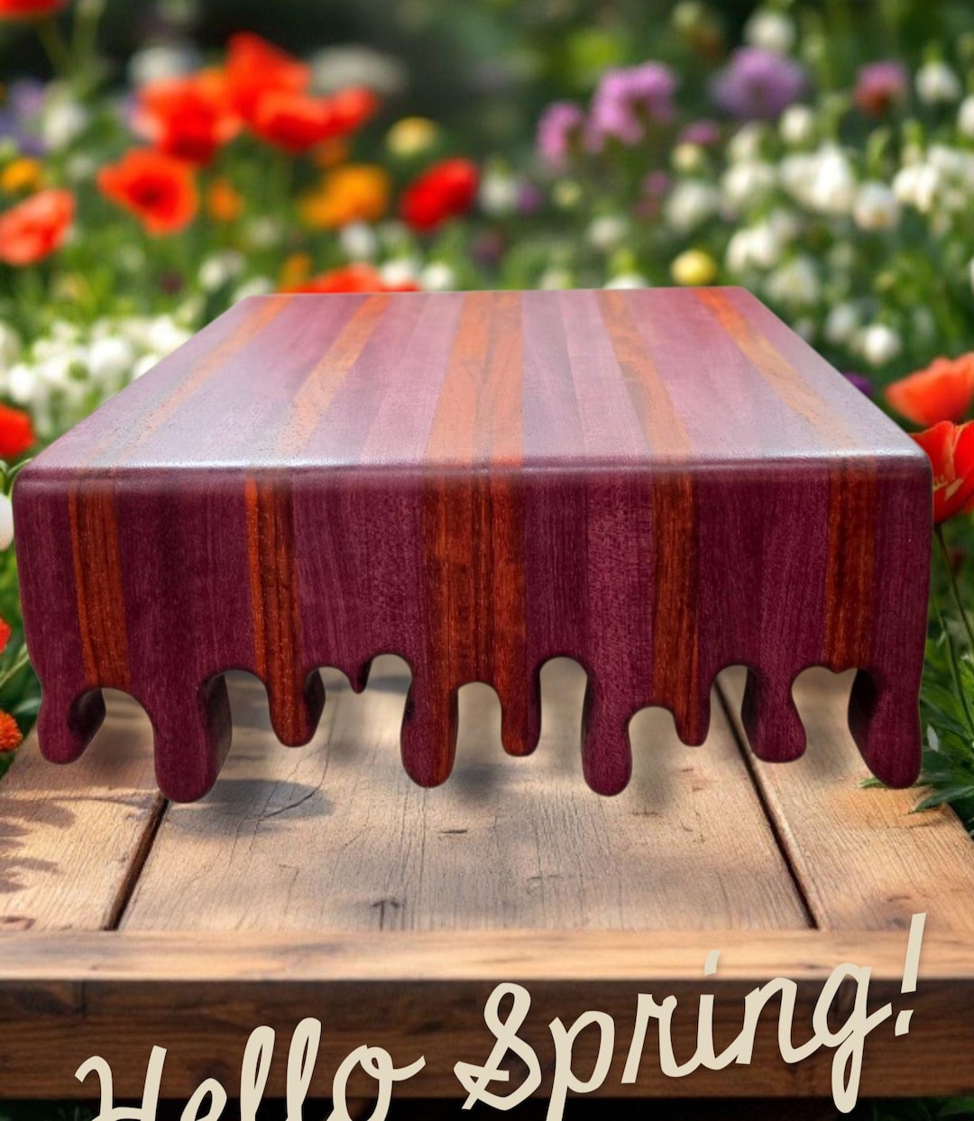 Melting Solid Wood Cutting Board - Etsy
