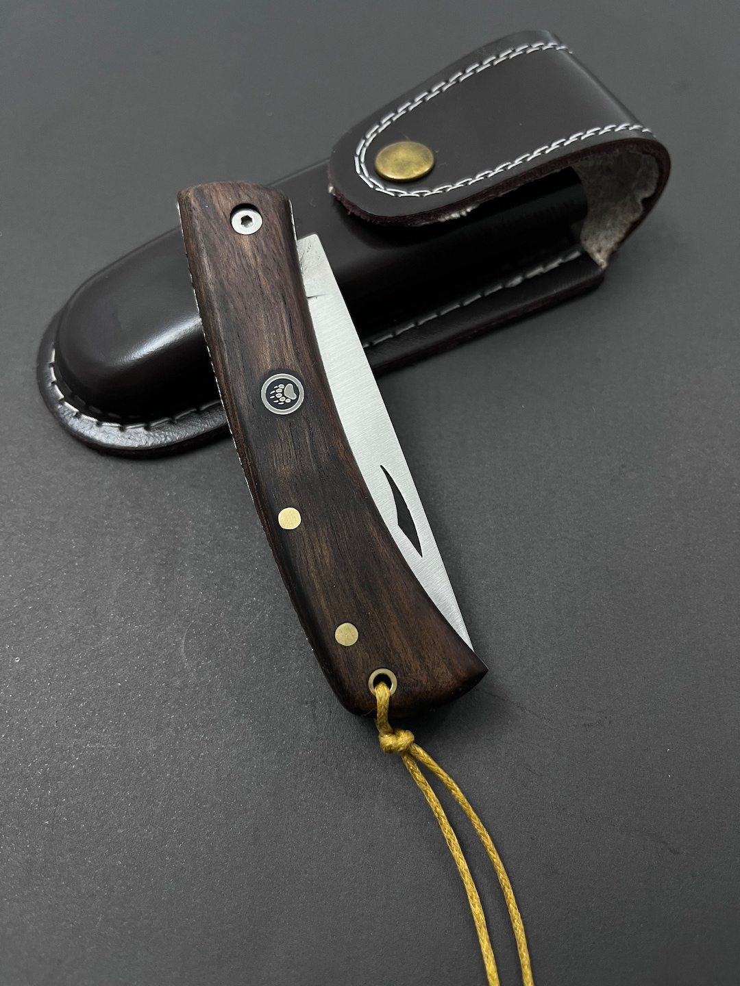 Camping Engraved Small Pocket Knife Survival Handmade Folding Knife ...