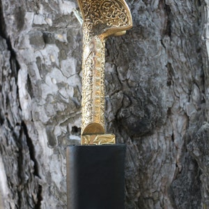 Custom Handmade Yataghan Sword: Ottoman Style Stainless Steel With Gold ...