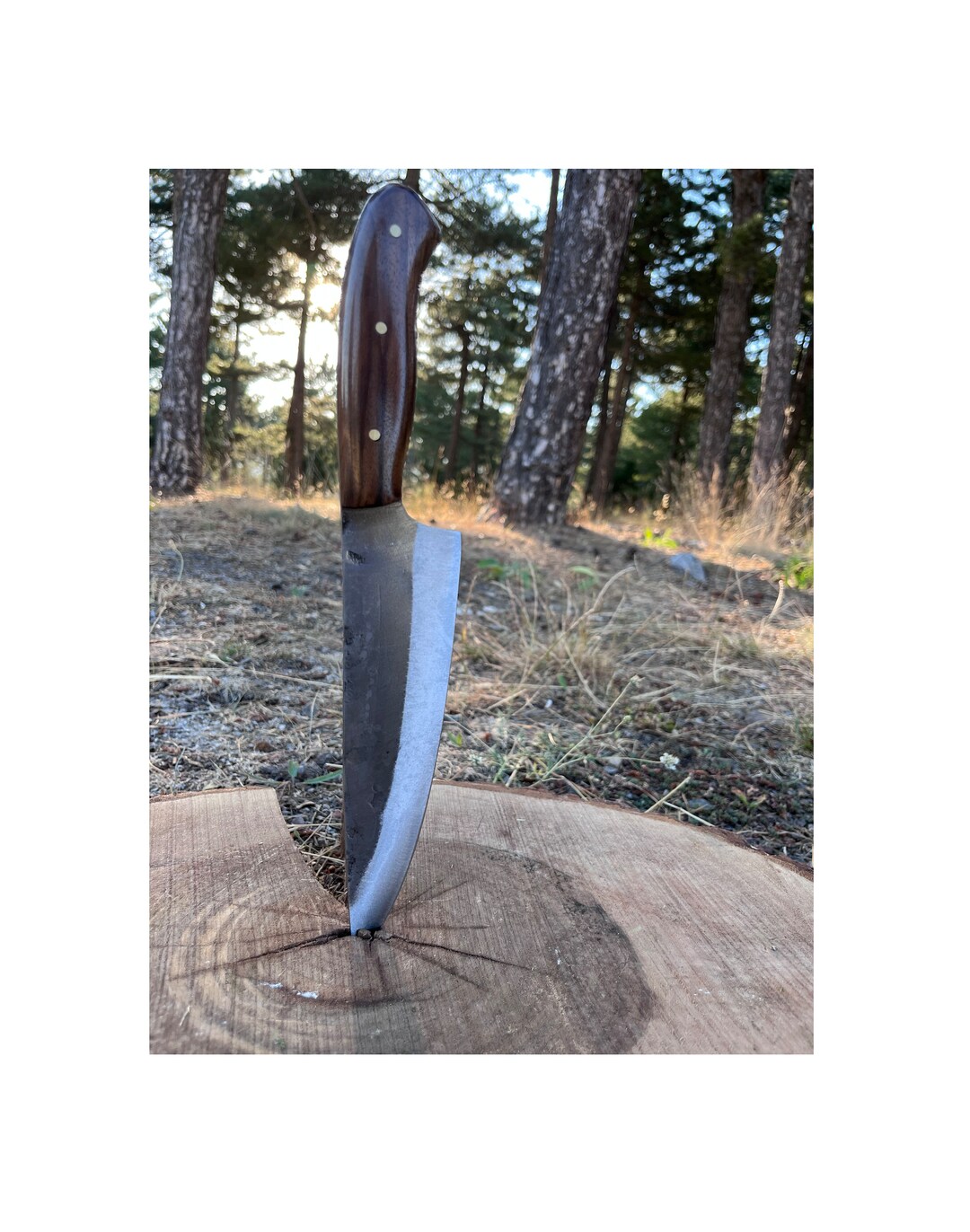Forged Steel Kitchen Knife Hand Forged Steel Knife Carbon - Etsy
