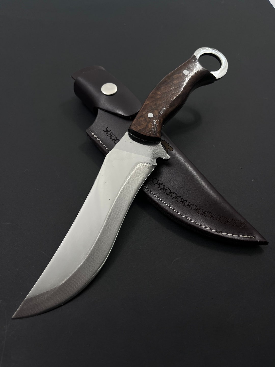 Handmade Karambit Knife Full Tang Blade Tactical Fixed Knife Engraved ...