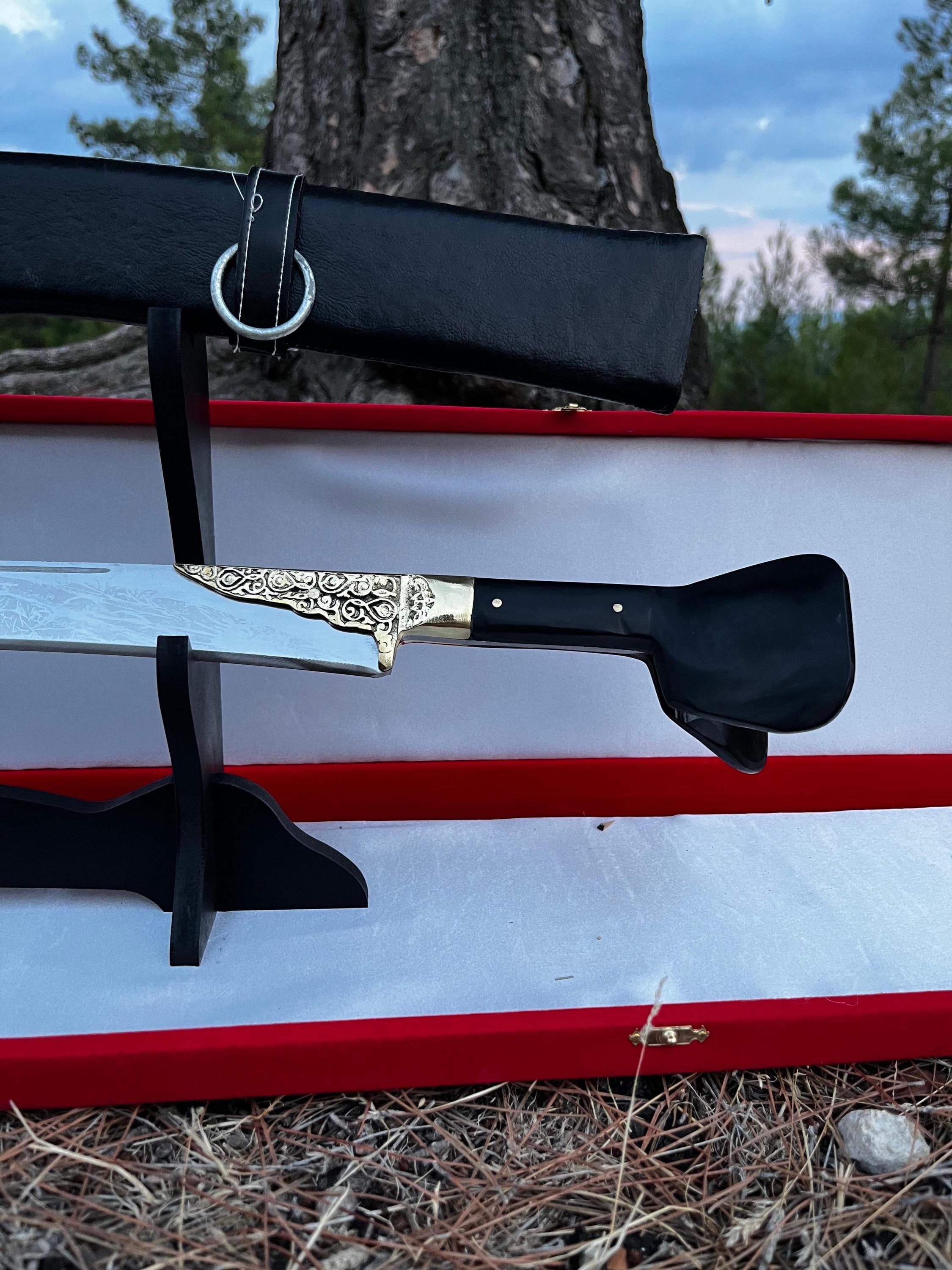 Personalized Ottoman Yataghan Sword: 30" Stainless Steel Scimitar With ...