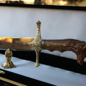 Handmade Wolf Head Zulfiqar Sword Muslim Custom Personalized Gift ...