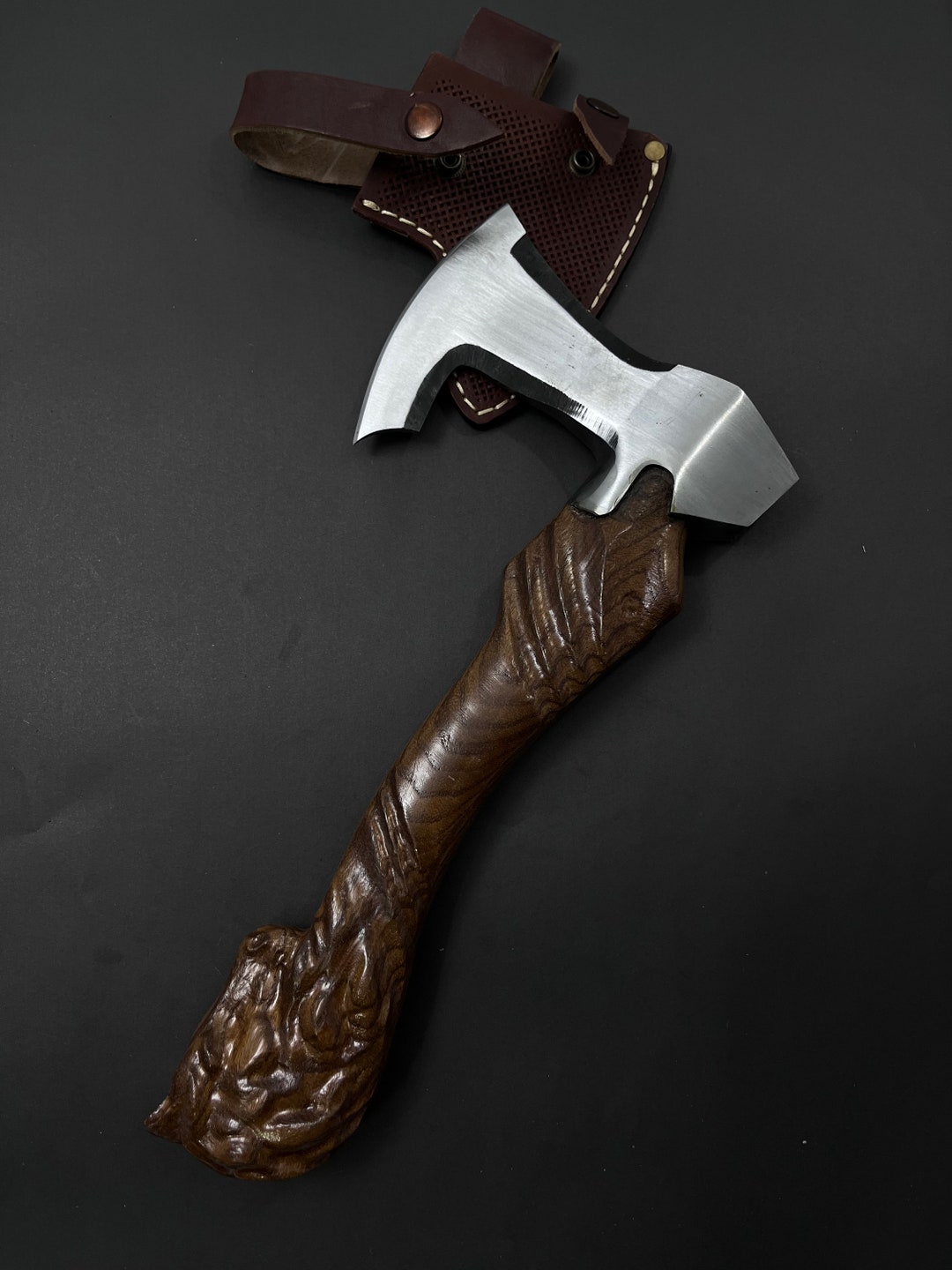 Functional Custom Wood Cutting Axe Personalizedcamping Horse Handle Axe ...