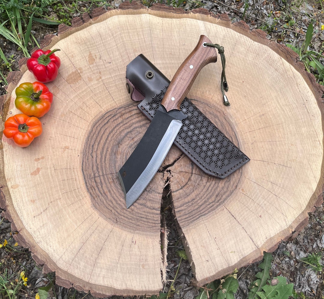 Handmade Tanto Knife , German Steel Knife With Case , Personalized Gift ...