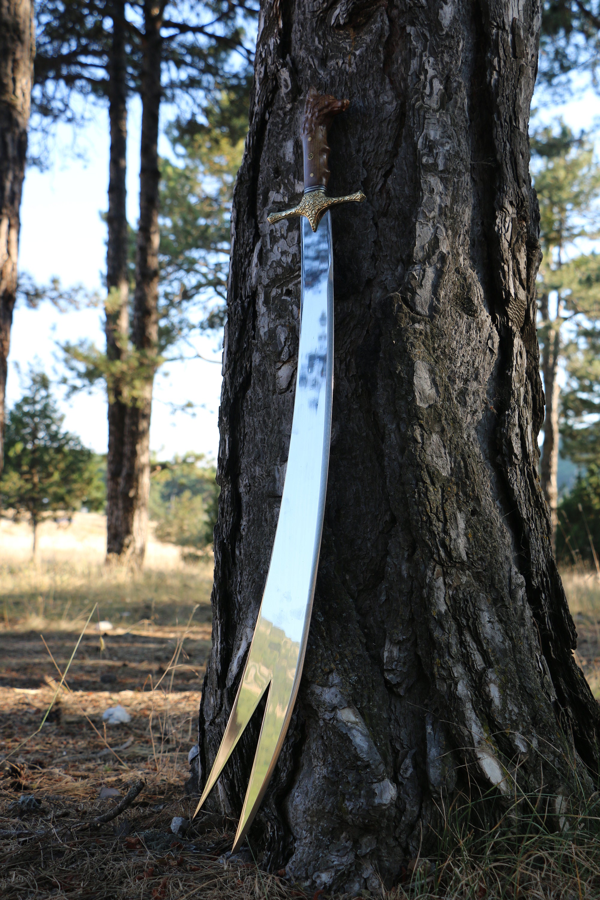 Handmade Wolf Head Zulfiqar Sword Muslim Custom Personalized - Etsy