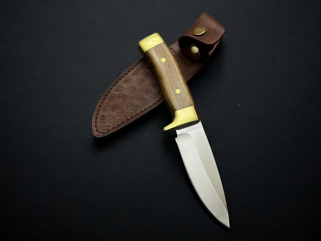 Handcrafted Hunting Knife: 8.6" Stainless Steel Custom Groomsmen Gift ...