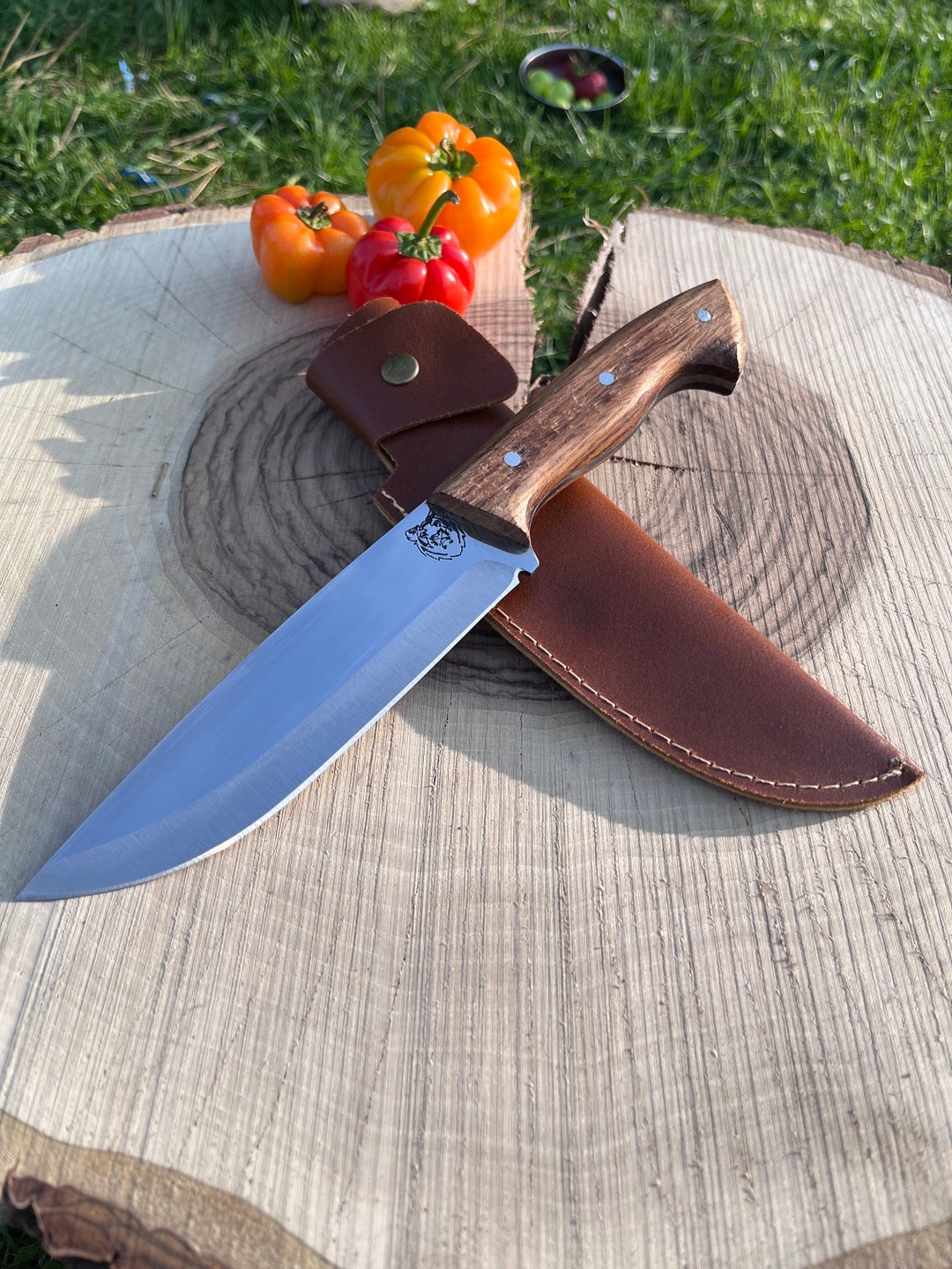 Handmade Hunting Knife , Custom Engraved Knife , Engraved Gift Knife ...