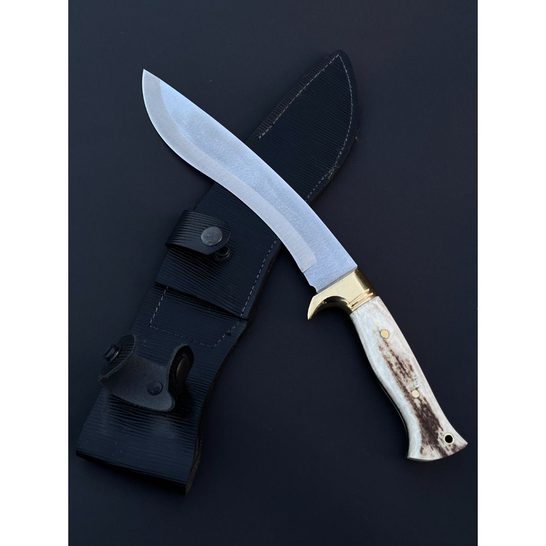 14 Deer Horn Full Tang Machete Kukri Groomsmen Gifts for Men Tactical ...
