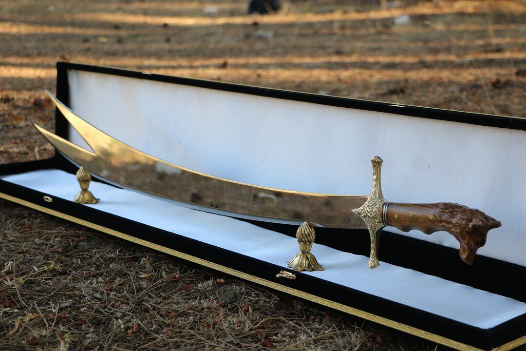 Handmade Wolf Head Zulfiqar Sword Muslim Custom Personalized - Etsy