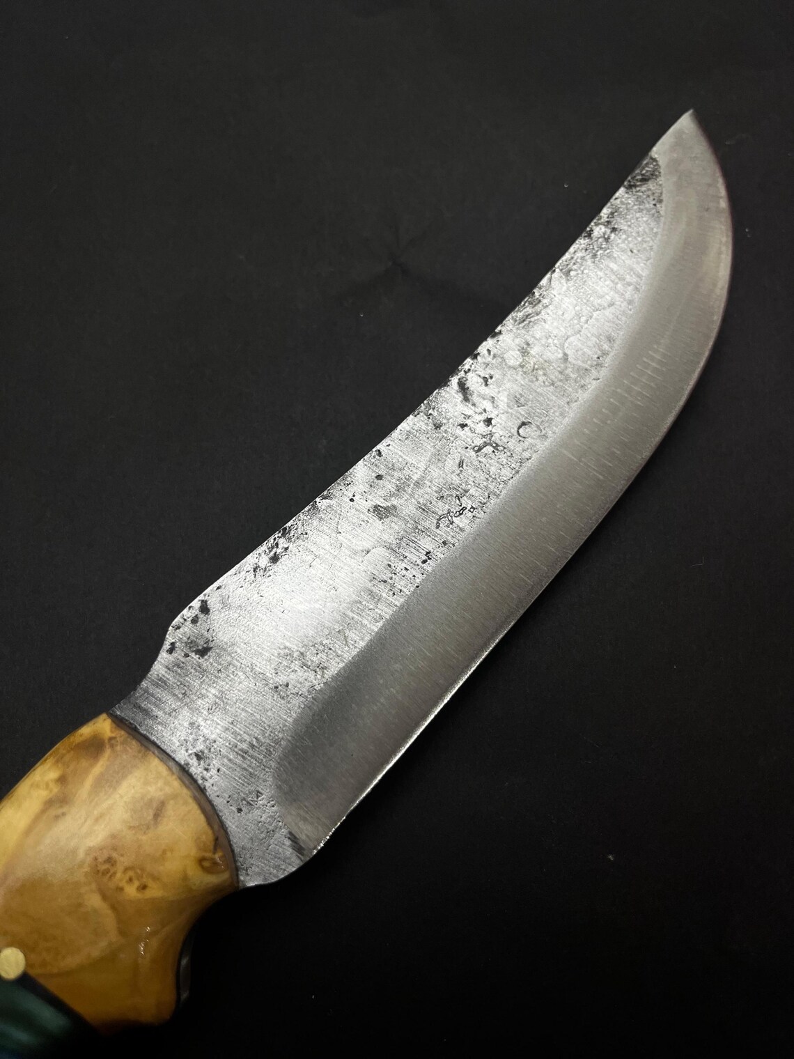 Hand Forged Hunting Knife: Wood Resin Handle Hunting Gift for Christmas ...